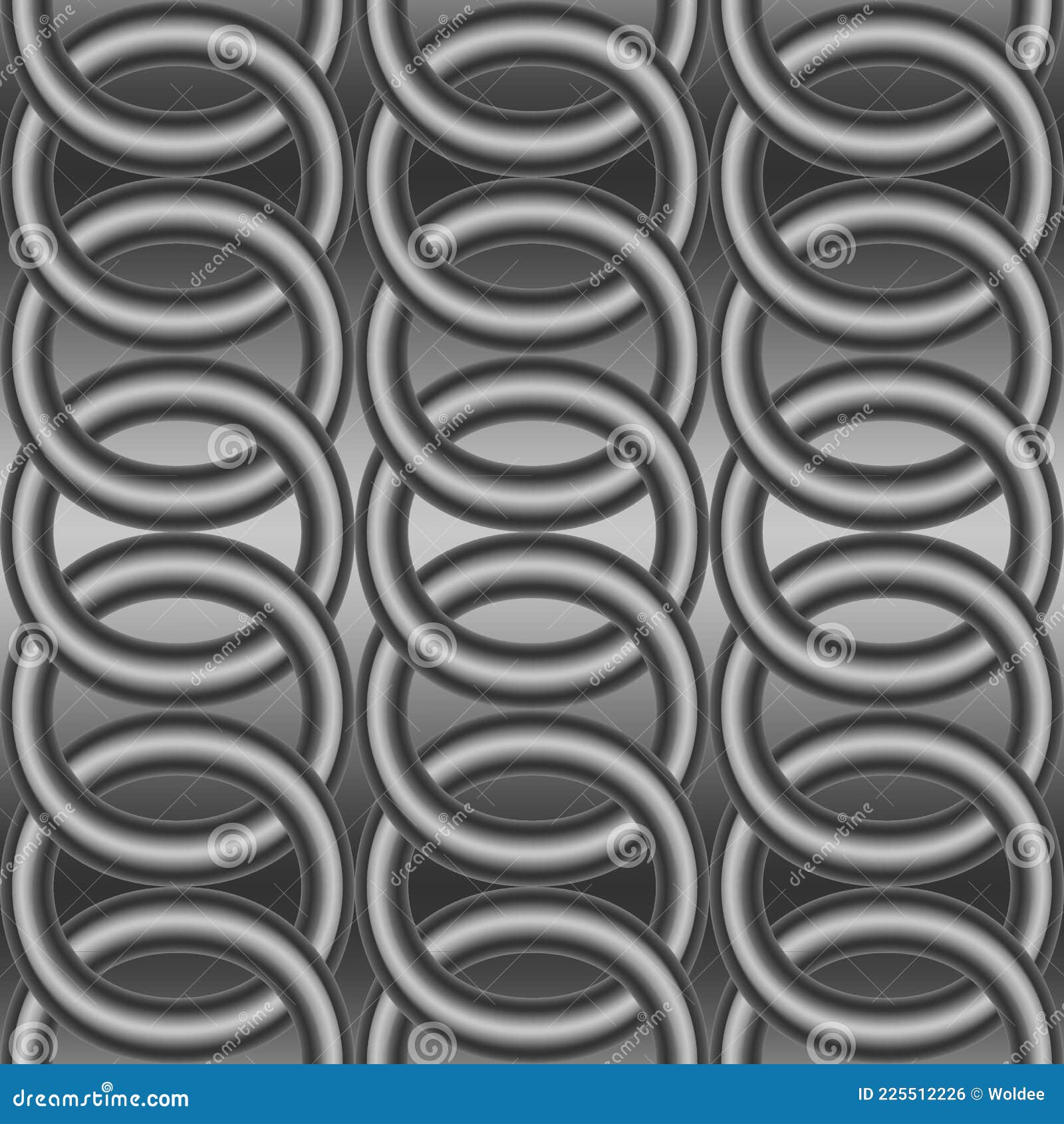 Metal Rings on Metal Background Stock Vector - Illustration of grid ...