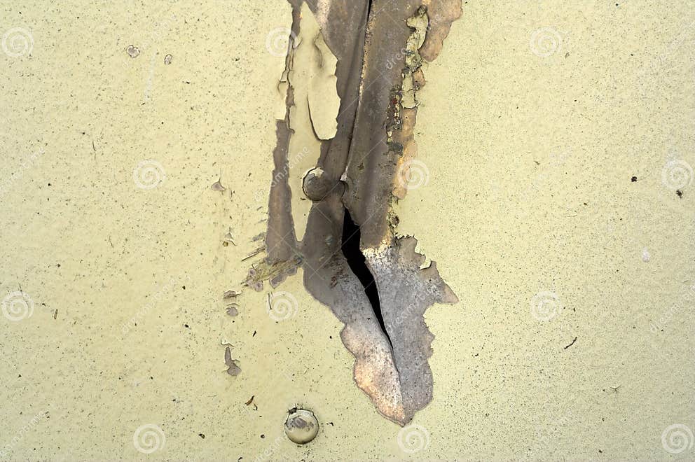 Metal rip stock image. Image of tear, material, decay, peeling - 736699