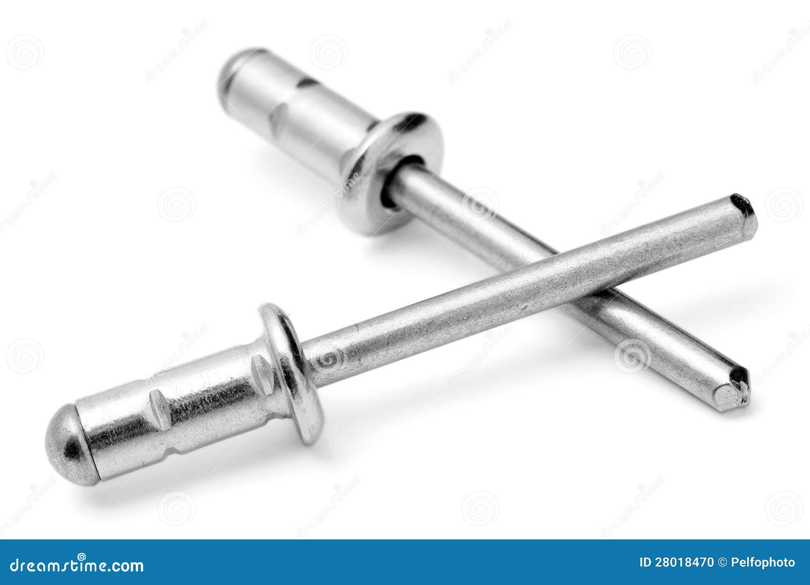 Metal rivets. stock photo. Image of fixative, isolated - 28018470