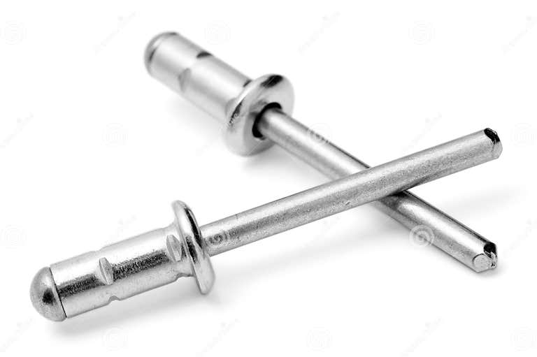 Metal rivets. stock photo. Image of fixative, isolated - 28018470