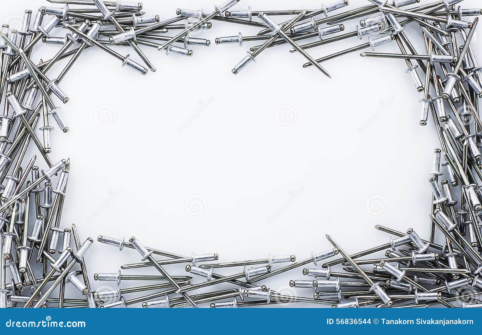 Metal Rivets Frame Space for Text Stock Photo - Image of frame ...