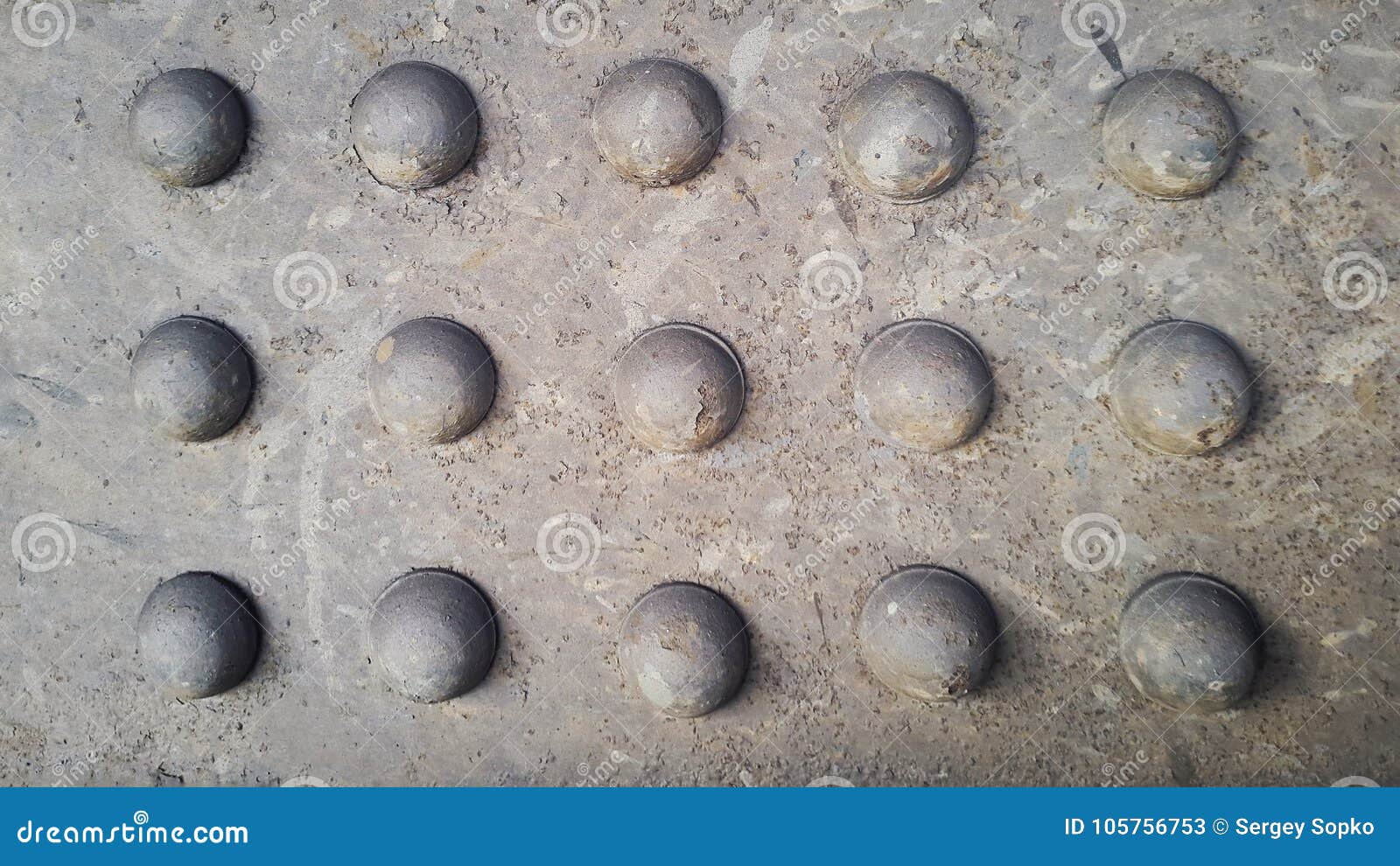 Metal Rivets. Texture of Rusty Metal. Industrial Background Stock Image ...