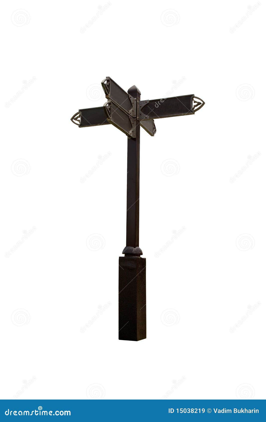 Metal road pointer stock image. Image of background, travel - 15038219