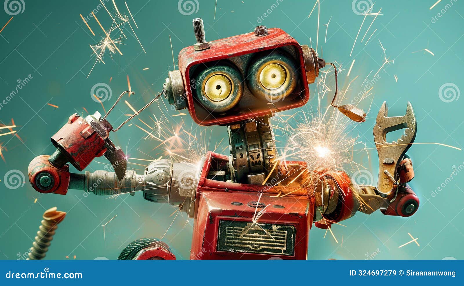 Metal Robot Crash Broken Error with Spark. by Generative Ai Stock ...