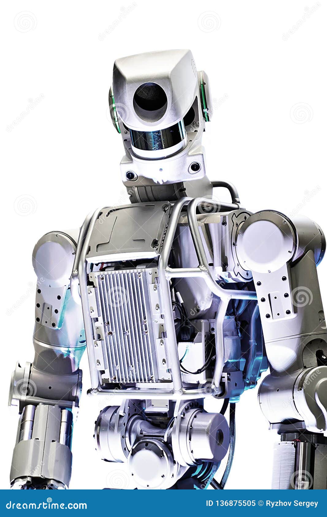 Metal Robot Isolated on White Stock Image - Image of future ... Metal Robot Isolated on White Stock Image - Image of future ...