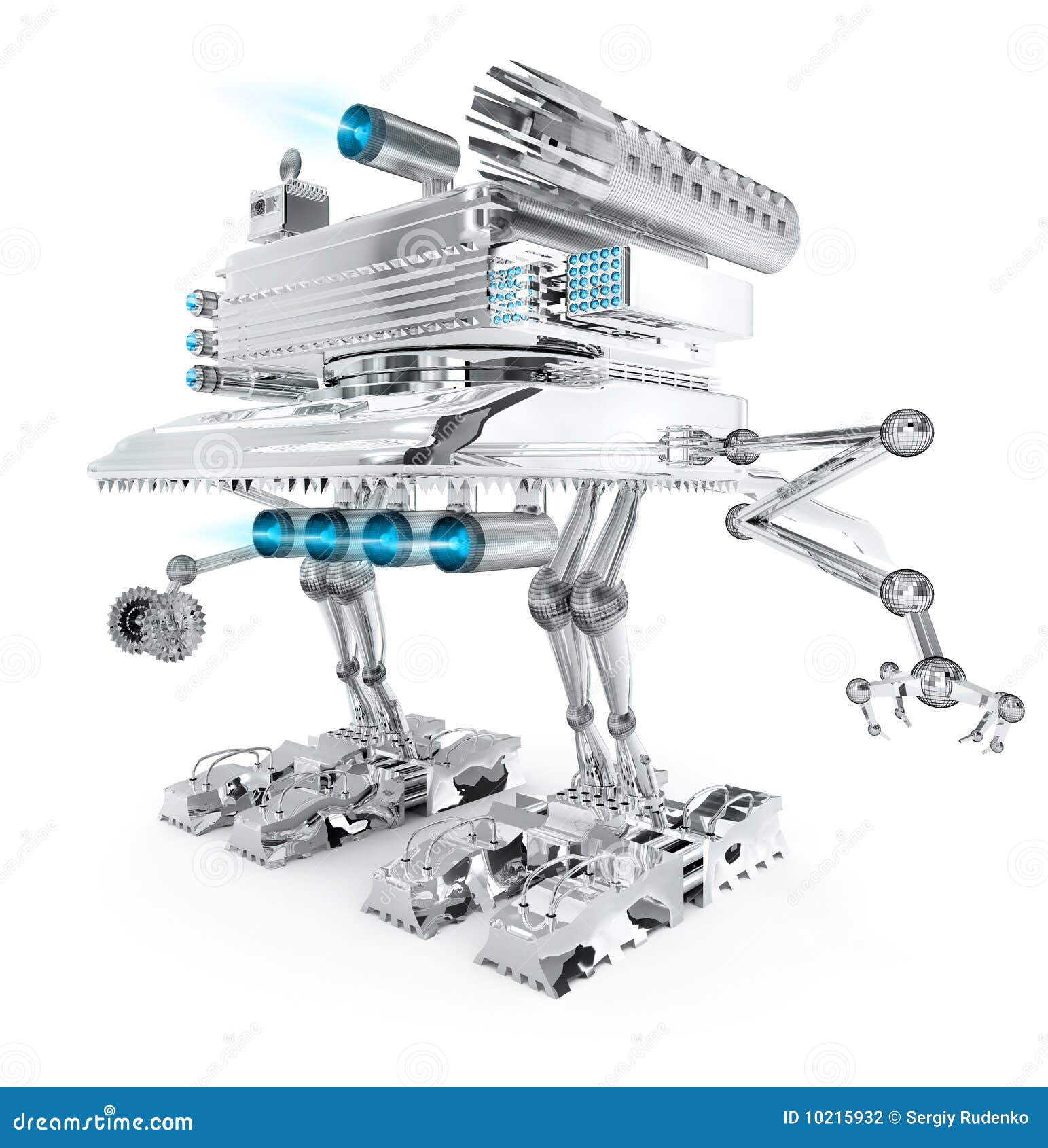 Metal Robot Cyber Techno Fantasy Digital Cat Face Design Stock ...