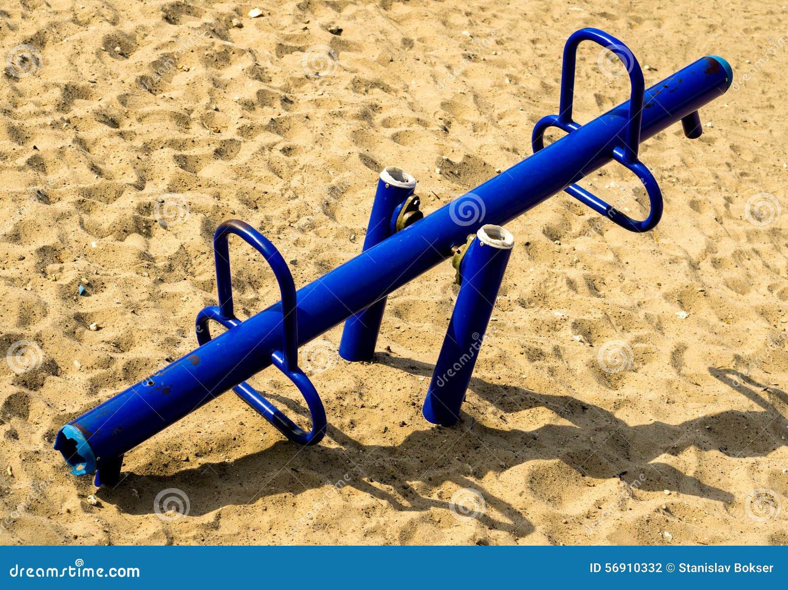 Metal Rocking on Sand Playground Stock Photo - Image of sand, nature ...