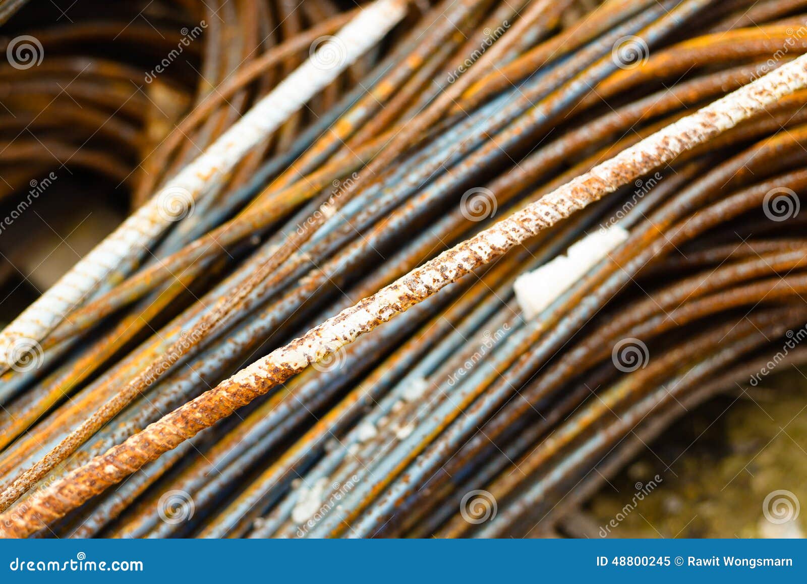 Metal rod stock image. Image of industrial, corroded - 48800245