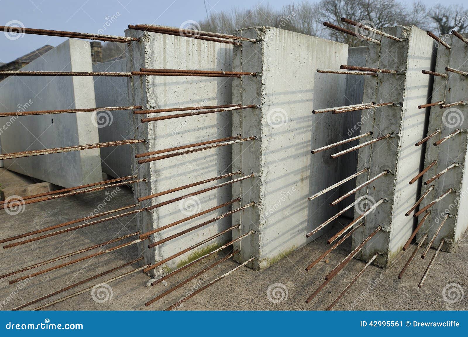 Metal Rods from the walls stock image. Image of rusting - 42995561