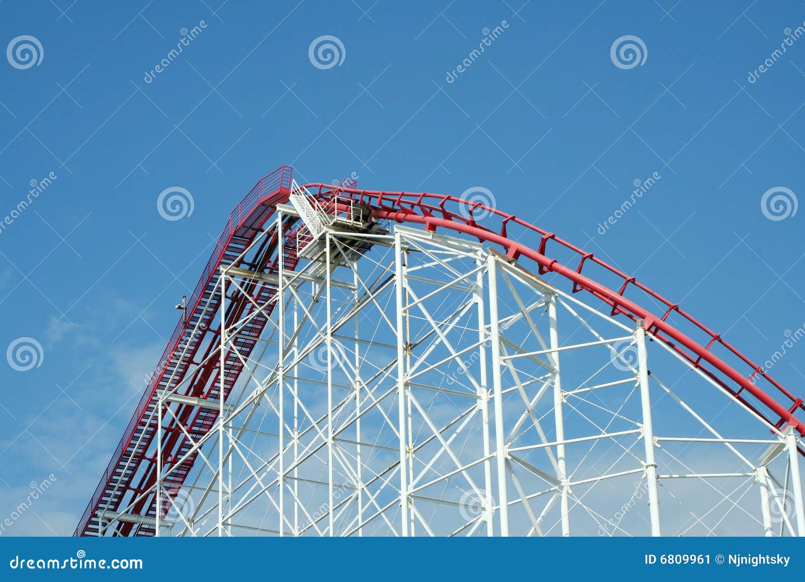 Metal roller coaster stock image. Image of rollercoaster - 6809961