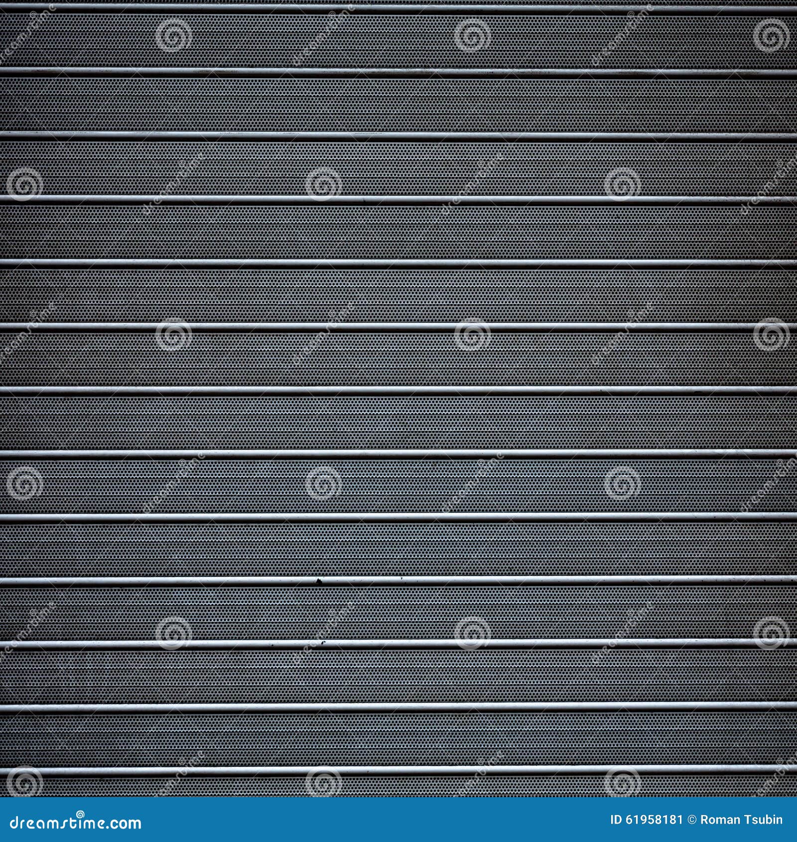 Metal roller shutter stock image. Image of cover, closed - 61958181