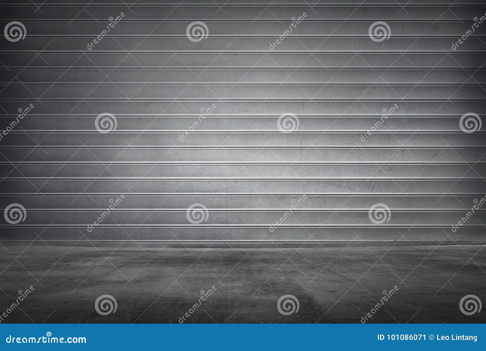 Metal Roller Shutter Texture with Concrete Floor Stock Image - Image of ...