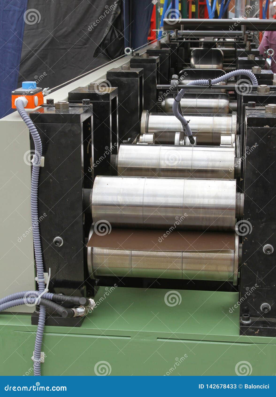 Metal Rolling stock image. Image of sheet, steel, production - 142678433