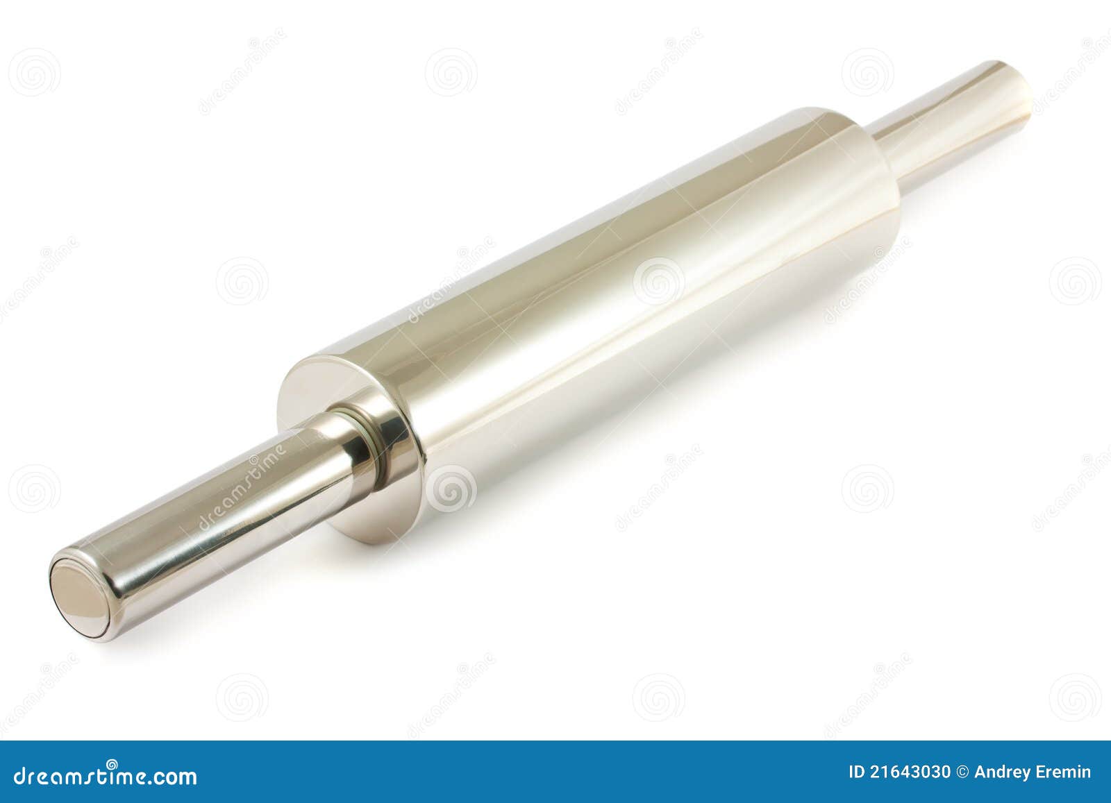 Metal rolling pin stock photo. Image of domestic, recipe - 21643030