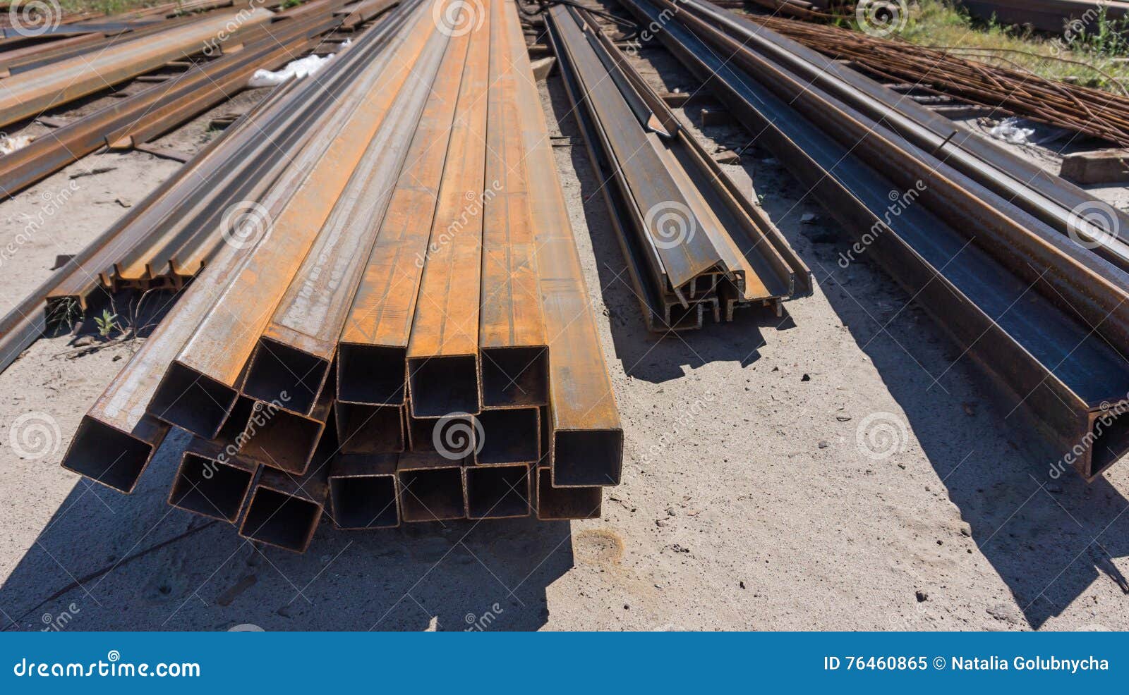 Metal Rolling Square Sectionchannel Stock Image - Image of tube ...