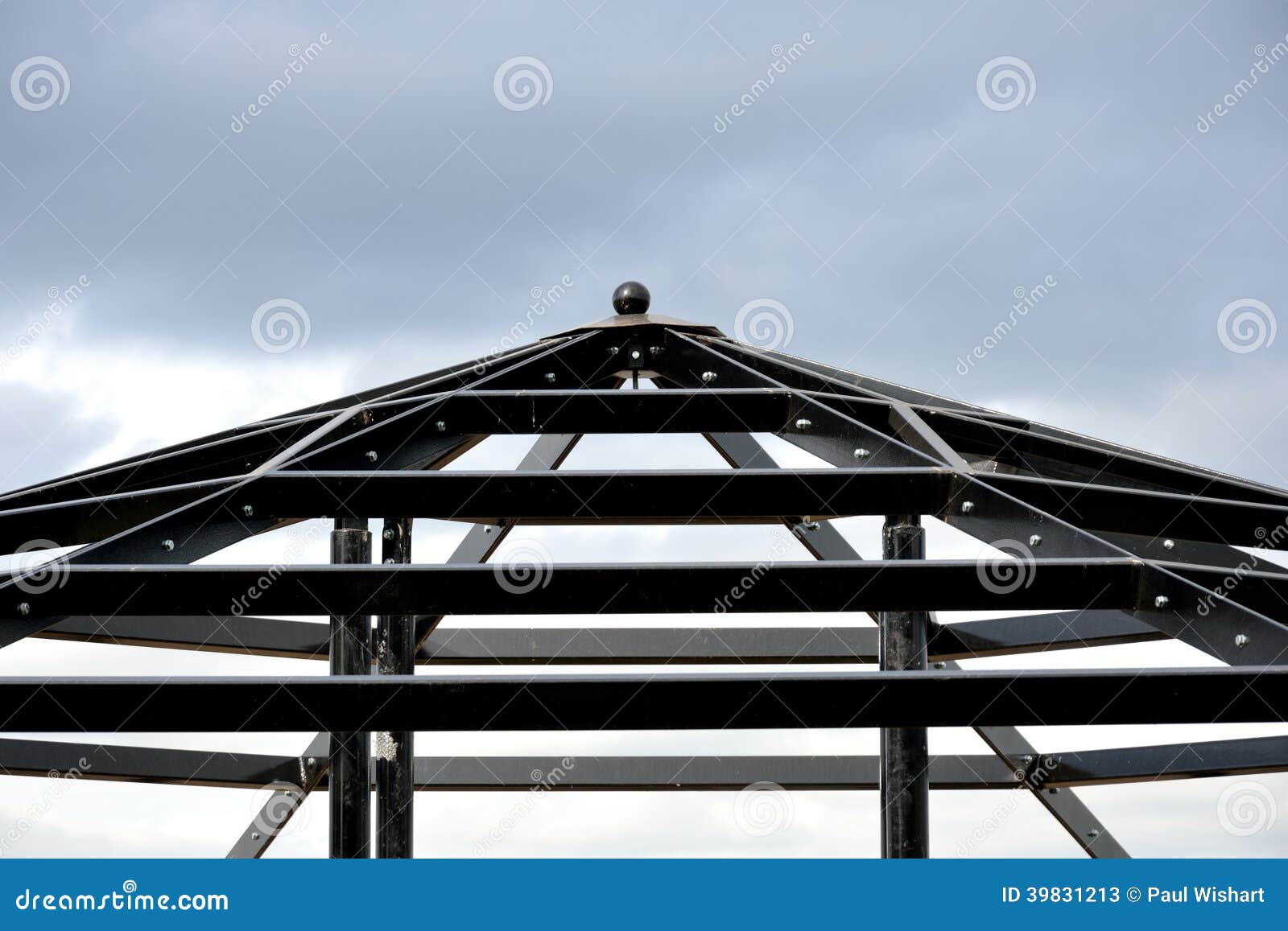 Metal roof Frame stock image. Image of architecture, site - 39831213