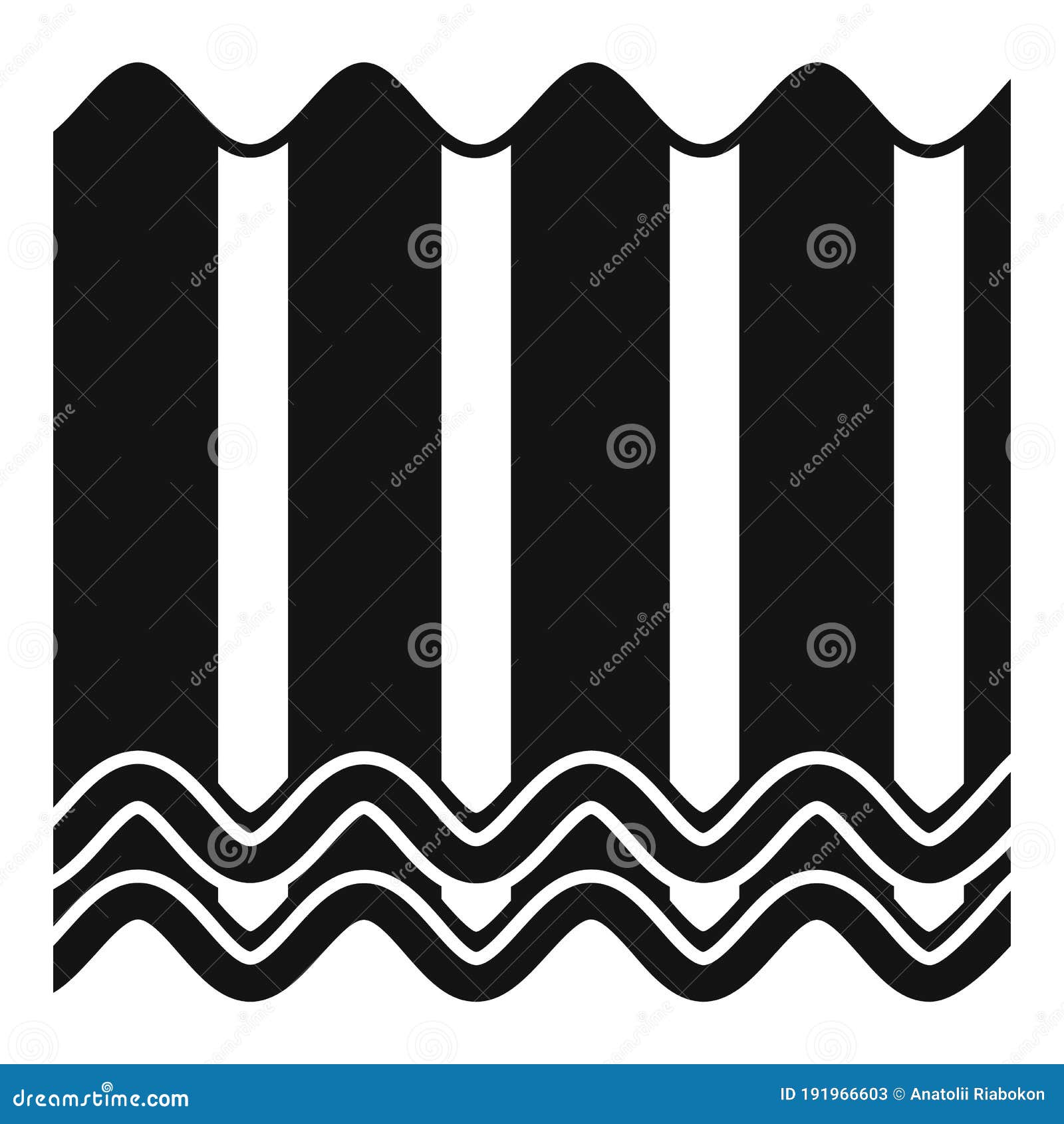 Metal Roof Icon, Simple Style Stock Vector - Illustration of business ...
