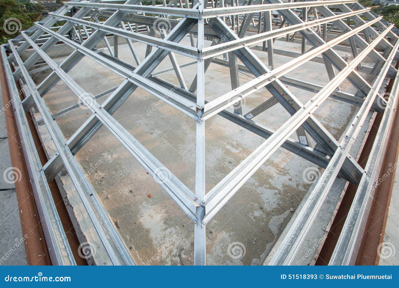 Metal roof structure stock image. Image of shiny, office - 51518393
