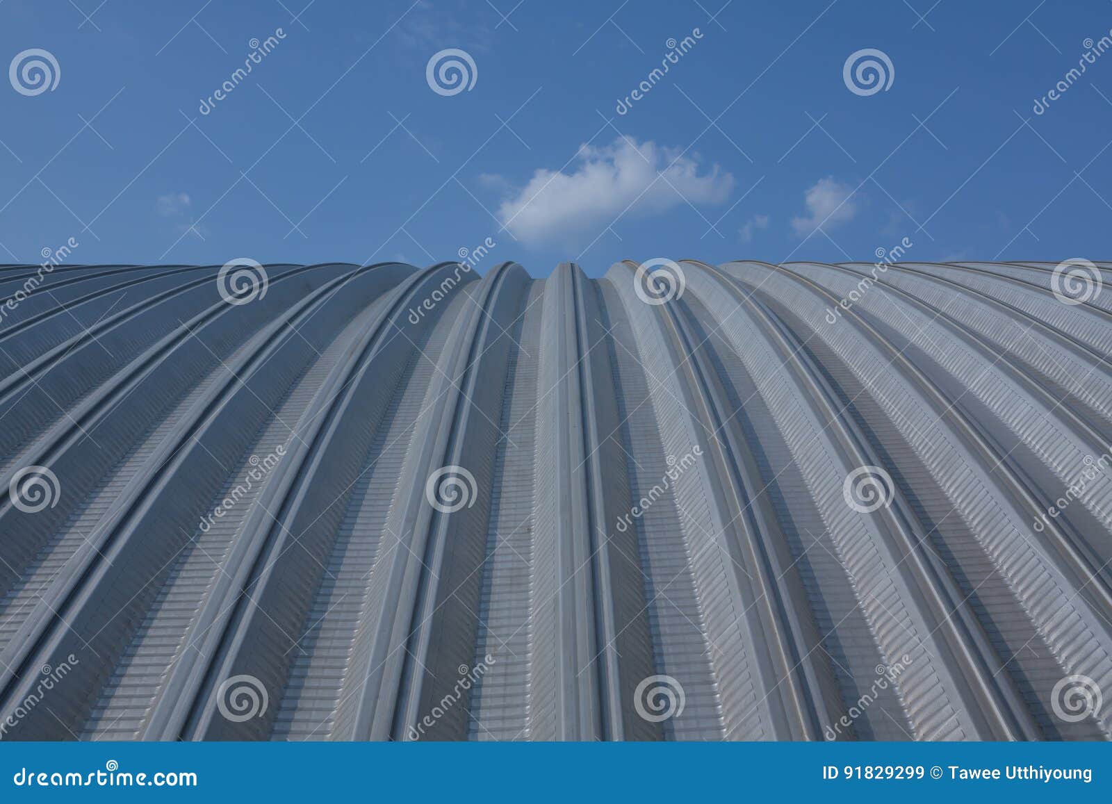 Metal roof stock image. Image of commercial, pattern - 91829299