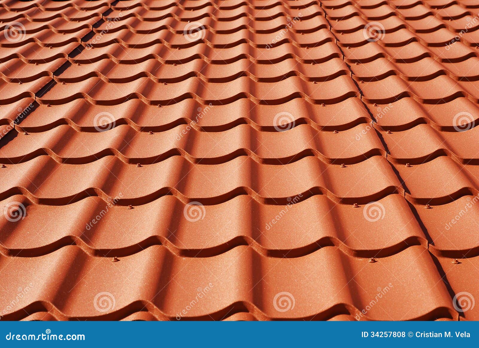 Metal roof stock photo. Image of aluminum, construction - 34257808