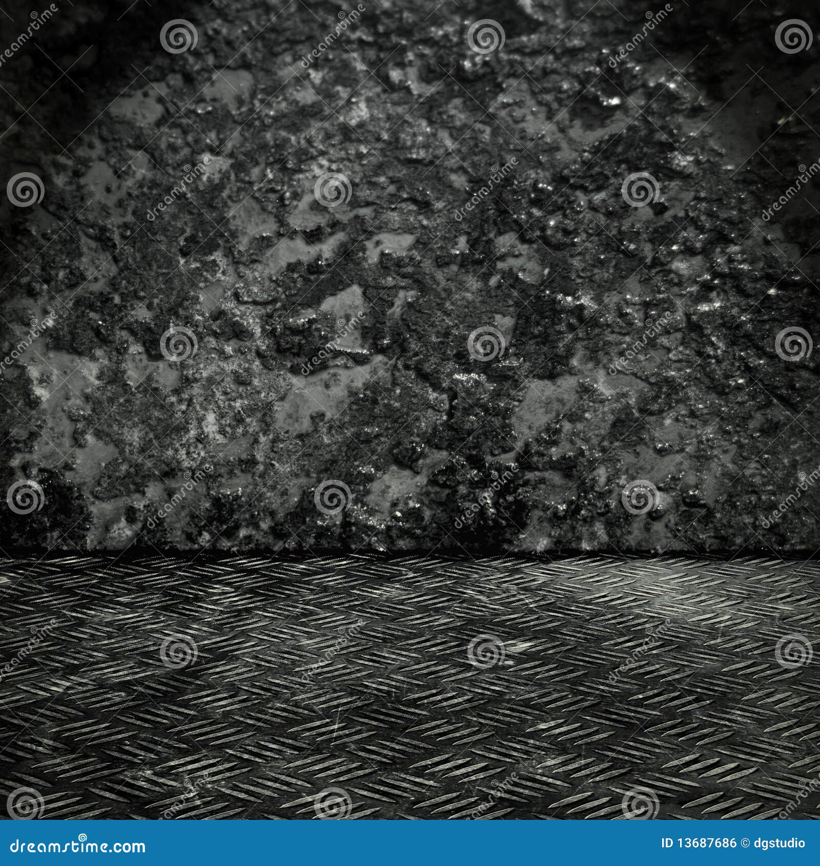 Metal room stock photo. Image of floor, room, empty, decor - 13687686