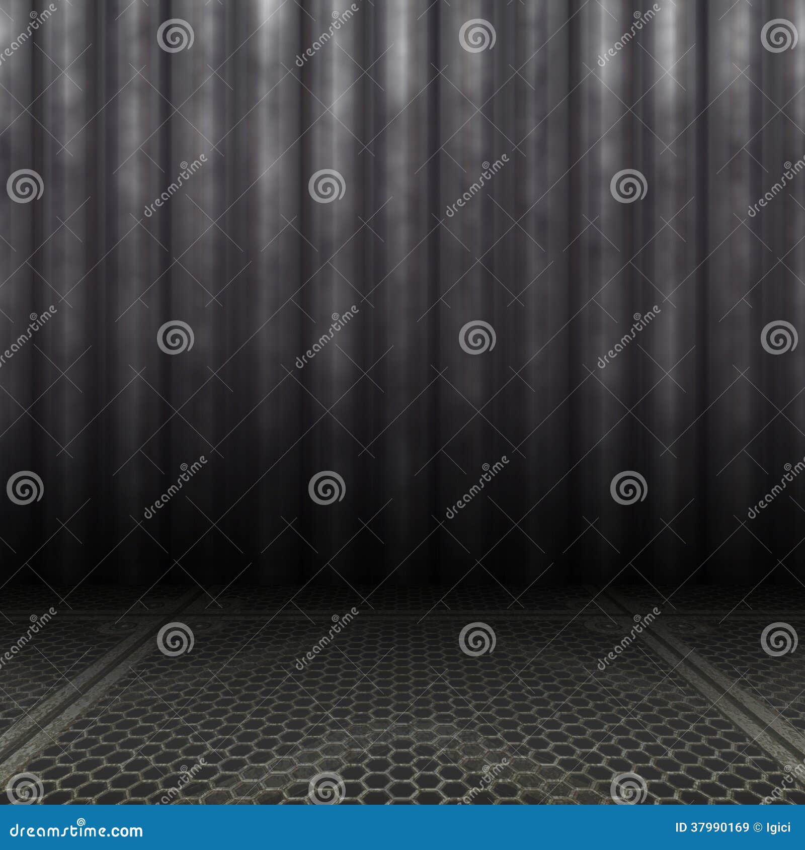 Metal Room stock illustration. Illustration of floor - 37990169