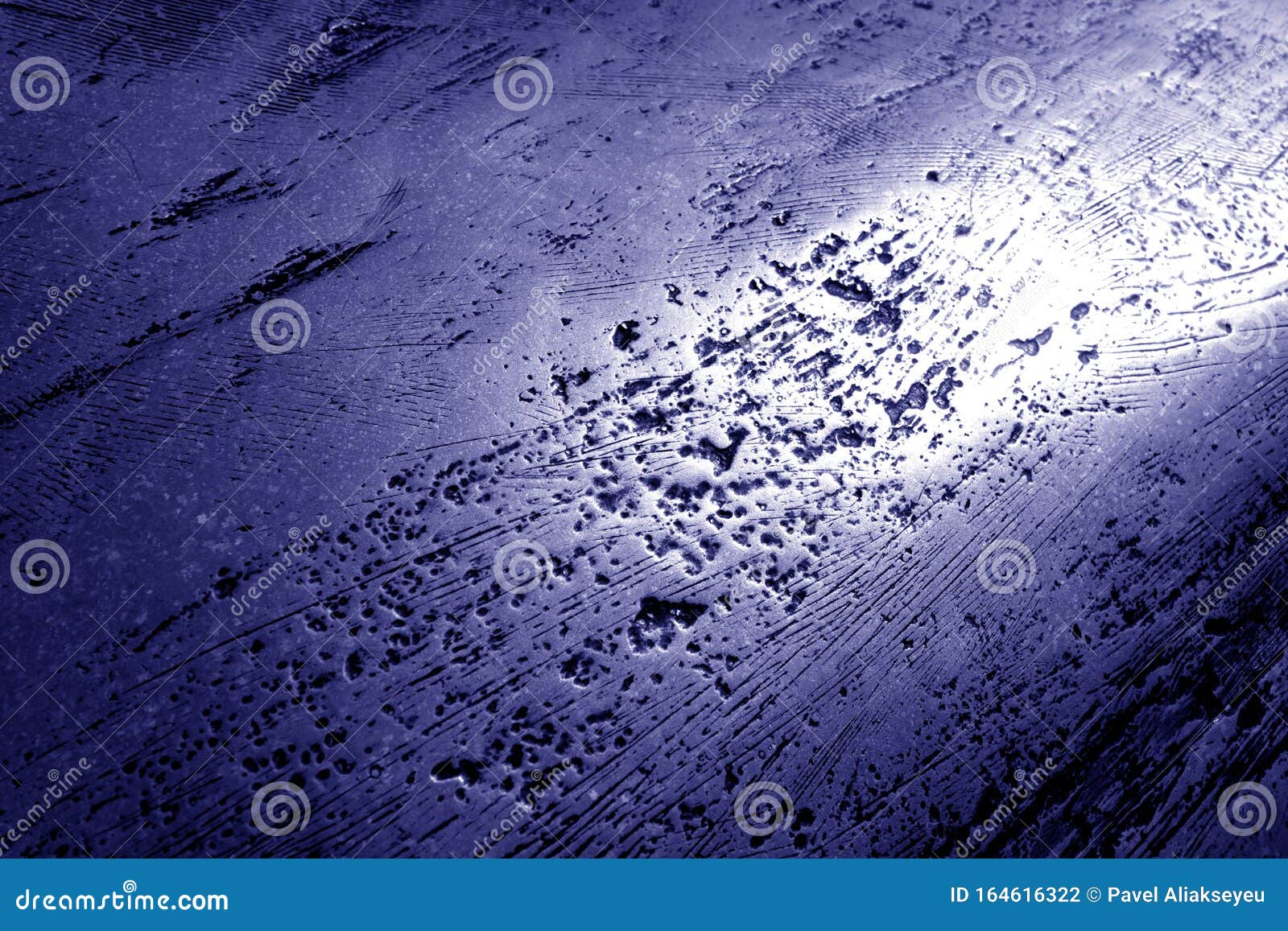 Metal Rough Surface in Blue Tone Stock Photo - Image of ancient, blank ...