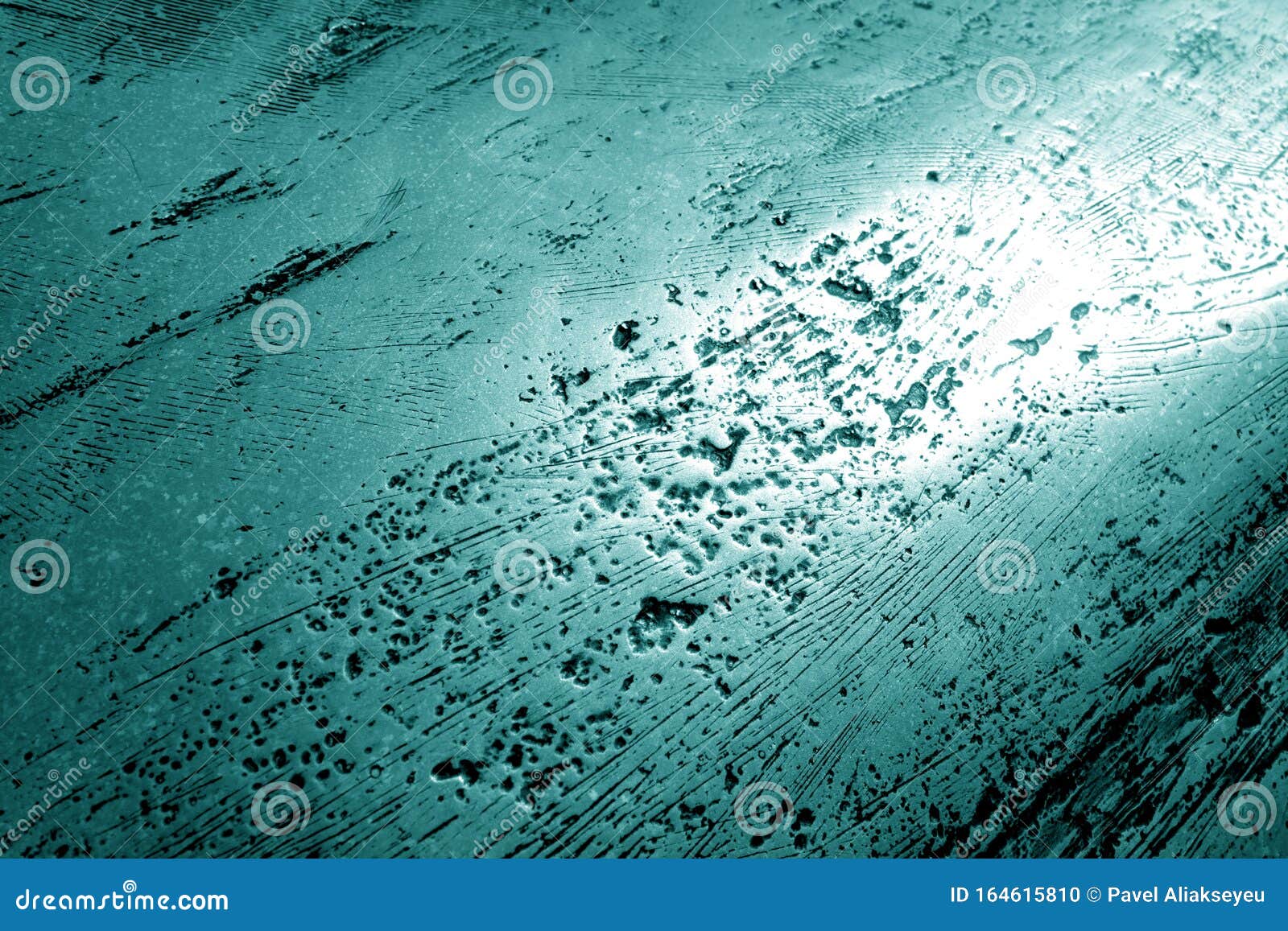 Metal Rough Surface in Cyan Tone Stock Photo - Image of green, metallic ...