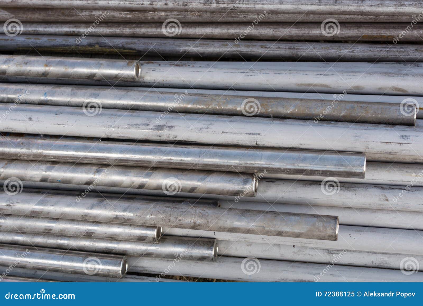 Metal round pipe stock image. Image of stainless, background - 72388125