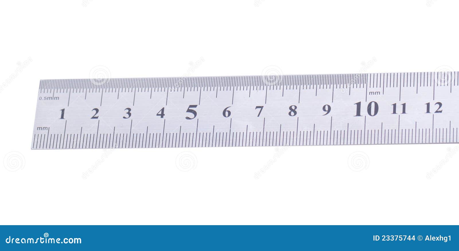 Metal ruler stock photo. Image of equipment, length, centimeter - 23375744