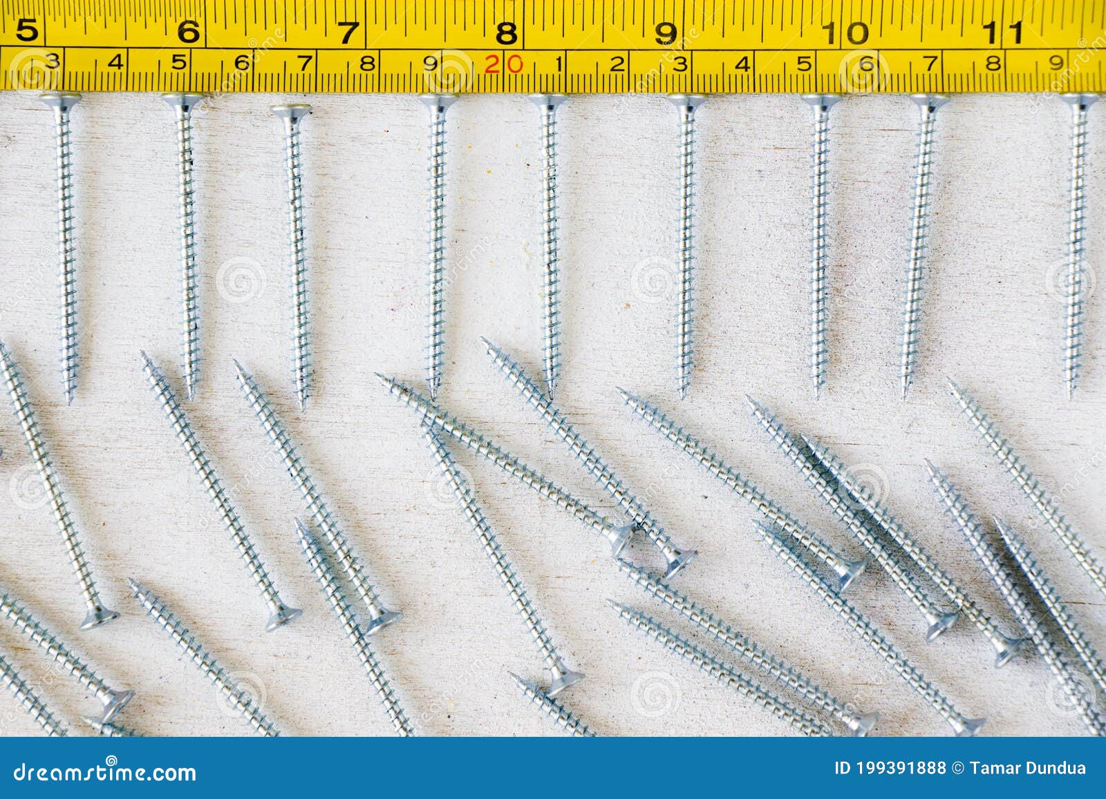 Metal Ruler, Centimeters and Millimeters on the Yellow Ruler Stock ...