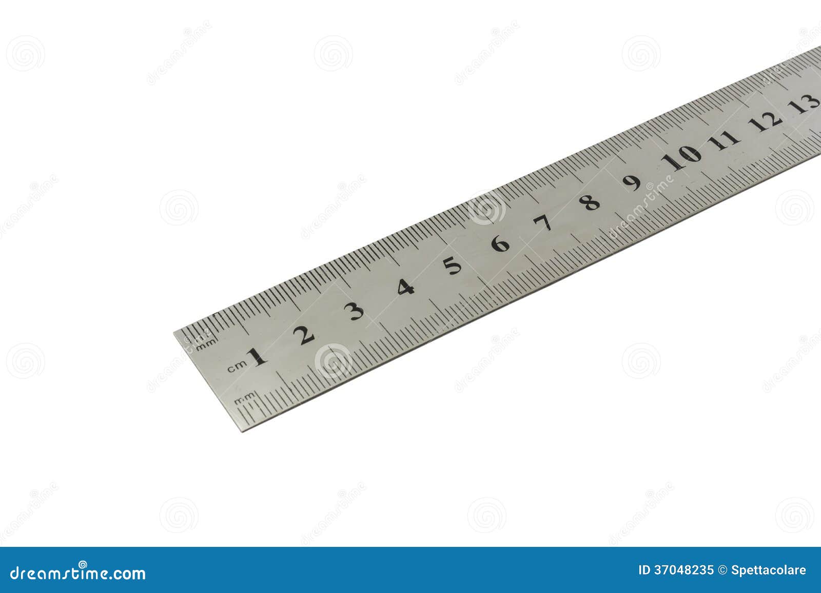 Metal Ruler with Centimetre Scale Stock Image - Image of centimetre ...