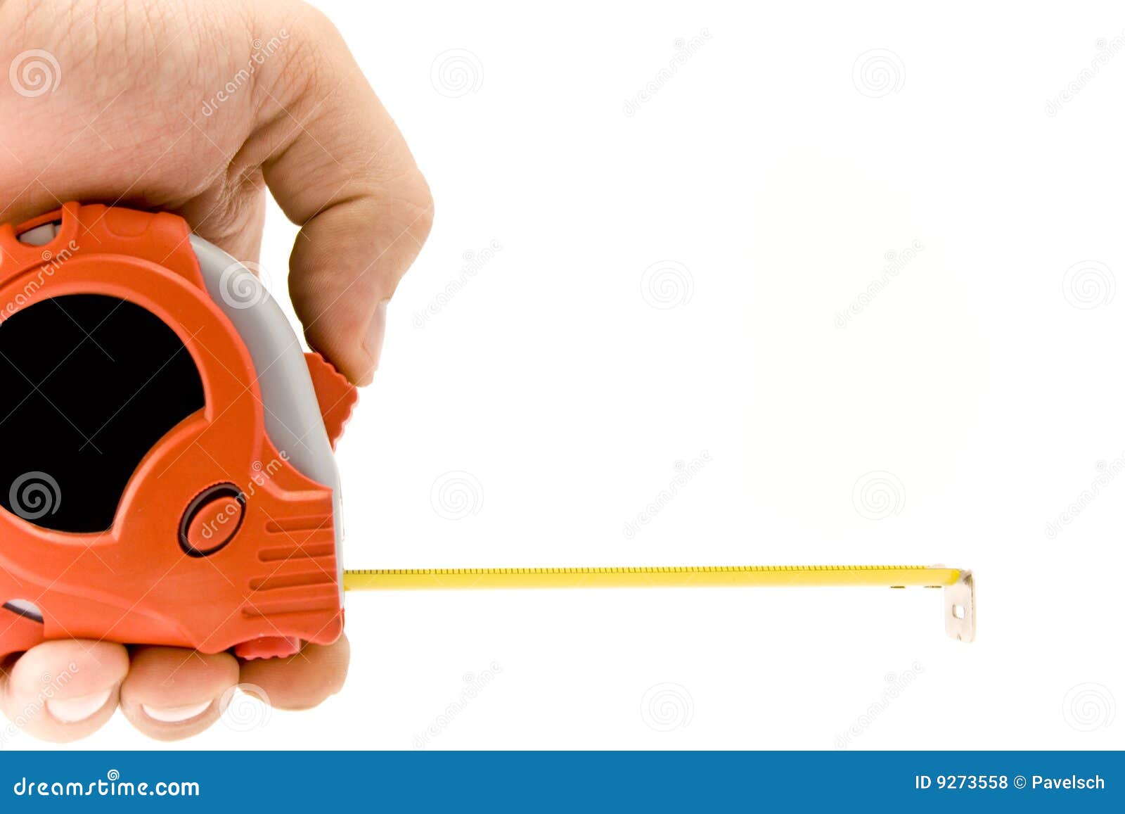 Metal ruler in hand stock photo. Image of height, meter - 9273558