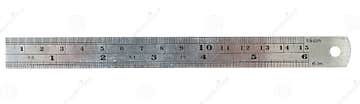 Metal ruler stock image. Image of closeup, close, instrument - 64740759