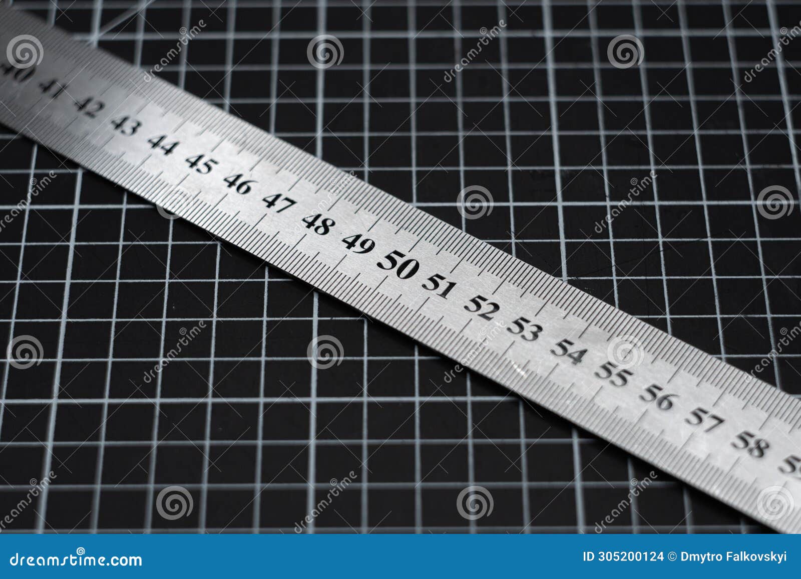 A Metal Ruler on the Mark of 80 Centimeters Against the Background of ...