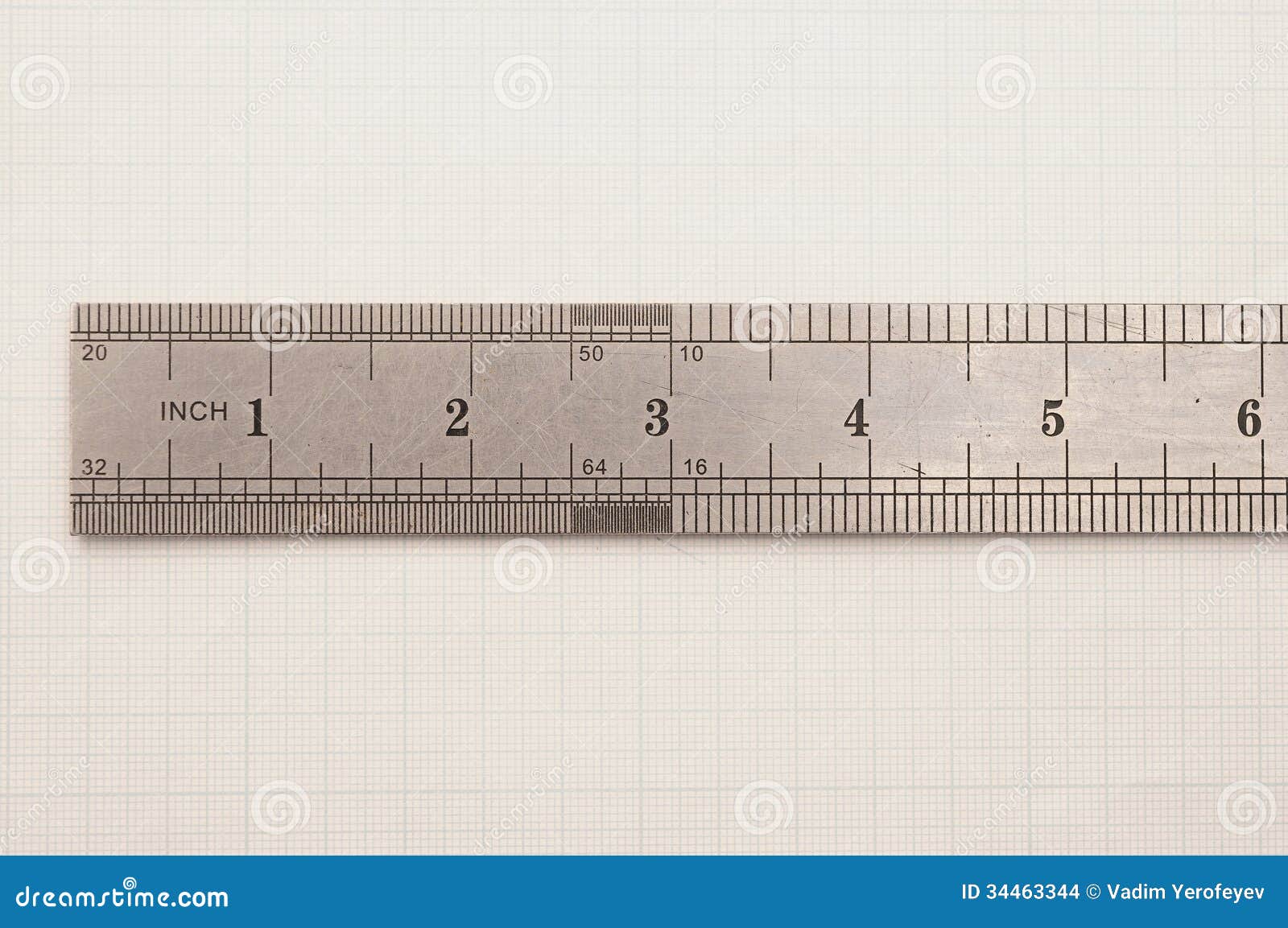 Metal ruler stock photo. Image of measurement, millimeter - 34463344