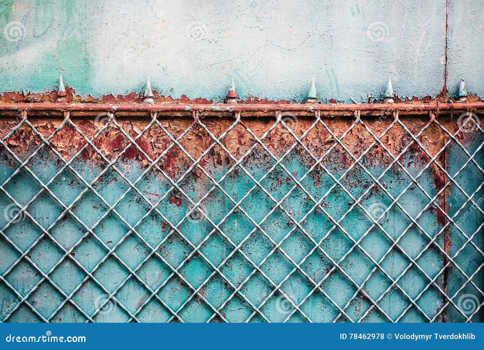 Metal rusty fence stock photo. Image of rusty, guard - 78462978