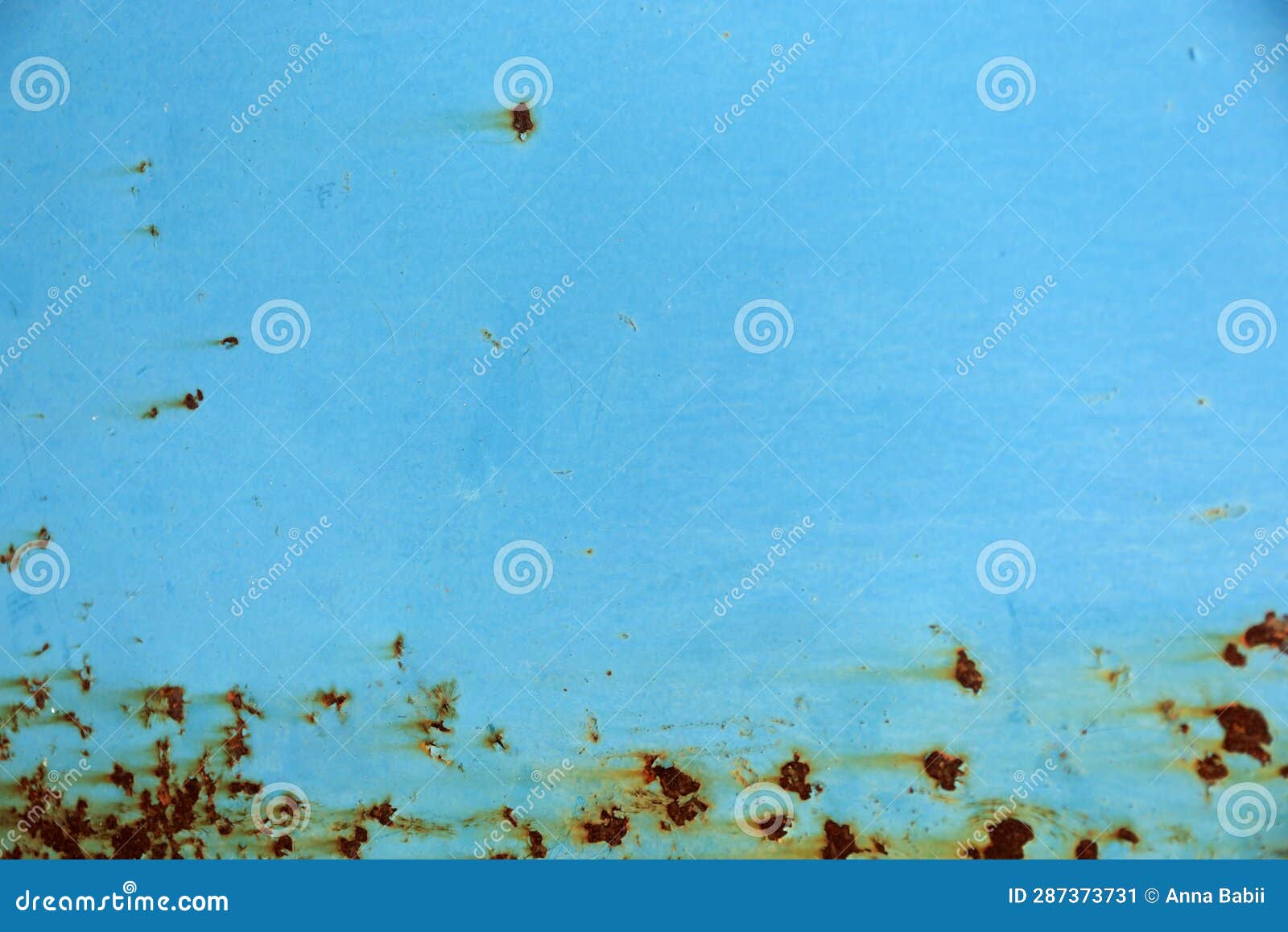 Metal Rusty Painted Surface Close Up Light Blue Texture Stock Image ...