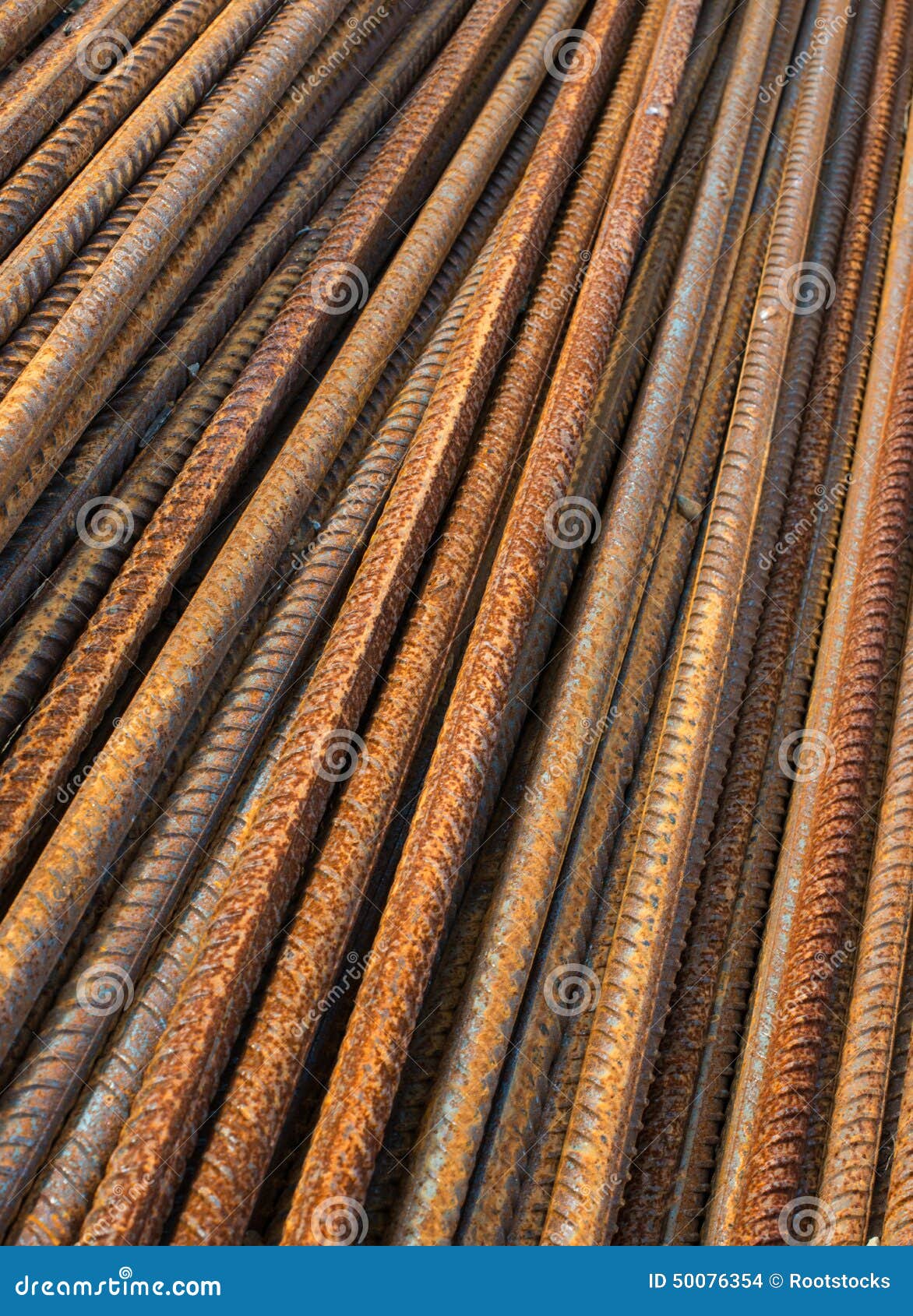 Metal Rusty Reinforcement Bars Stock Photo - Image of material ...