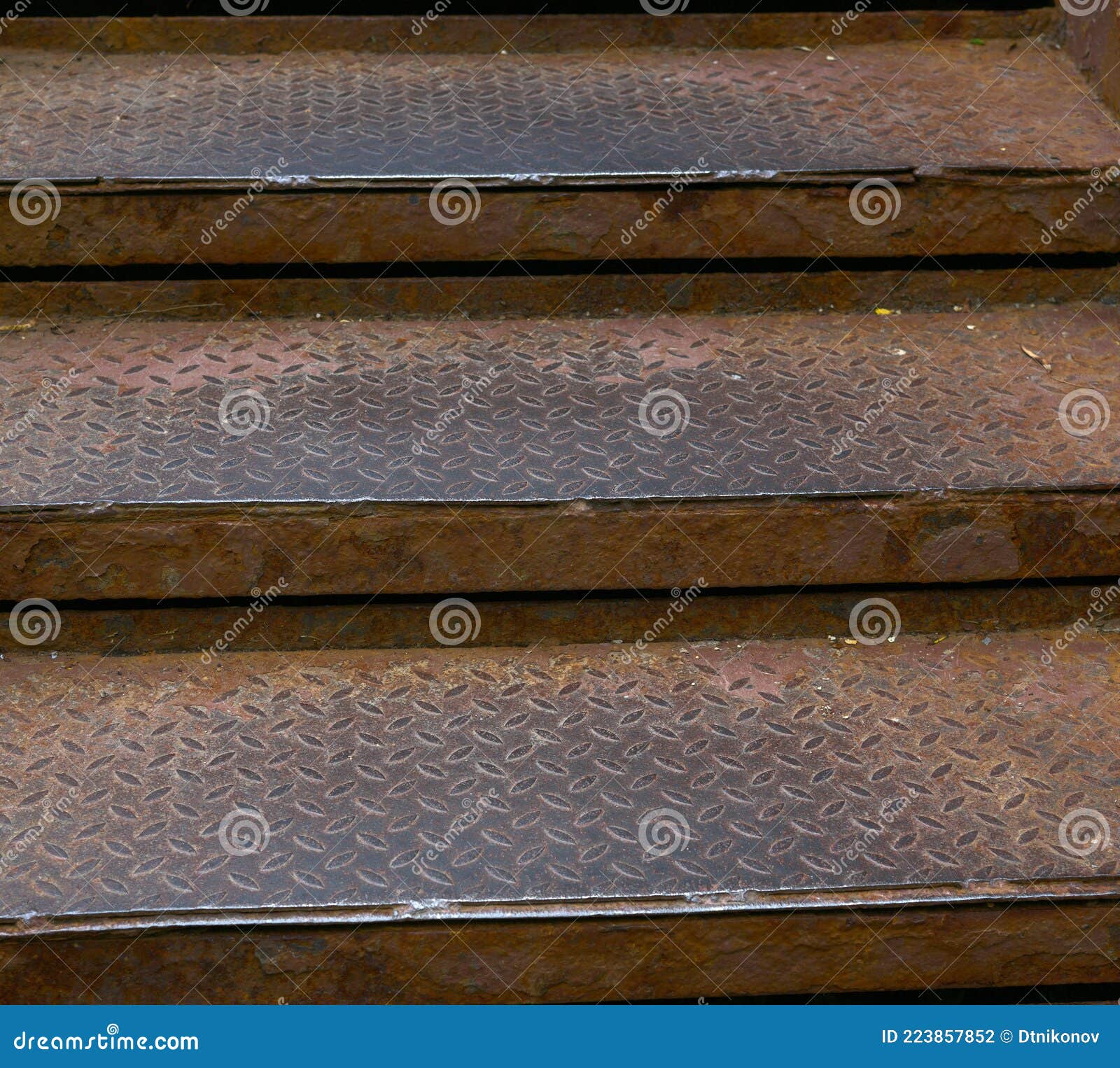 Metal Rusty Steps that are Still Being Walked on Stock Photo - Image of ...