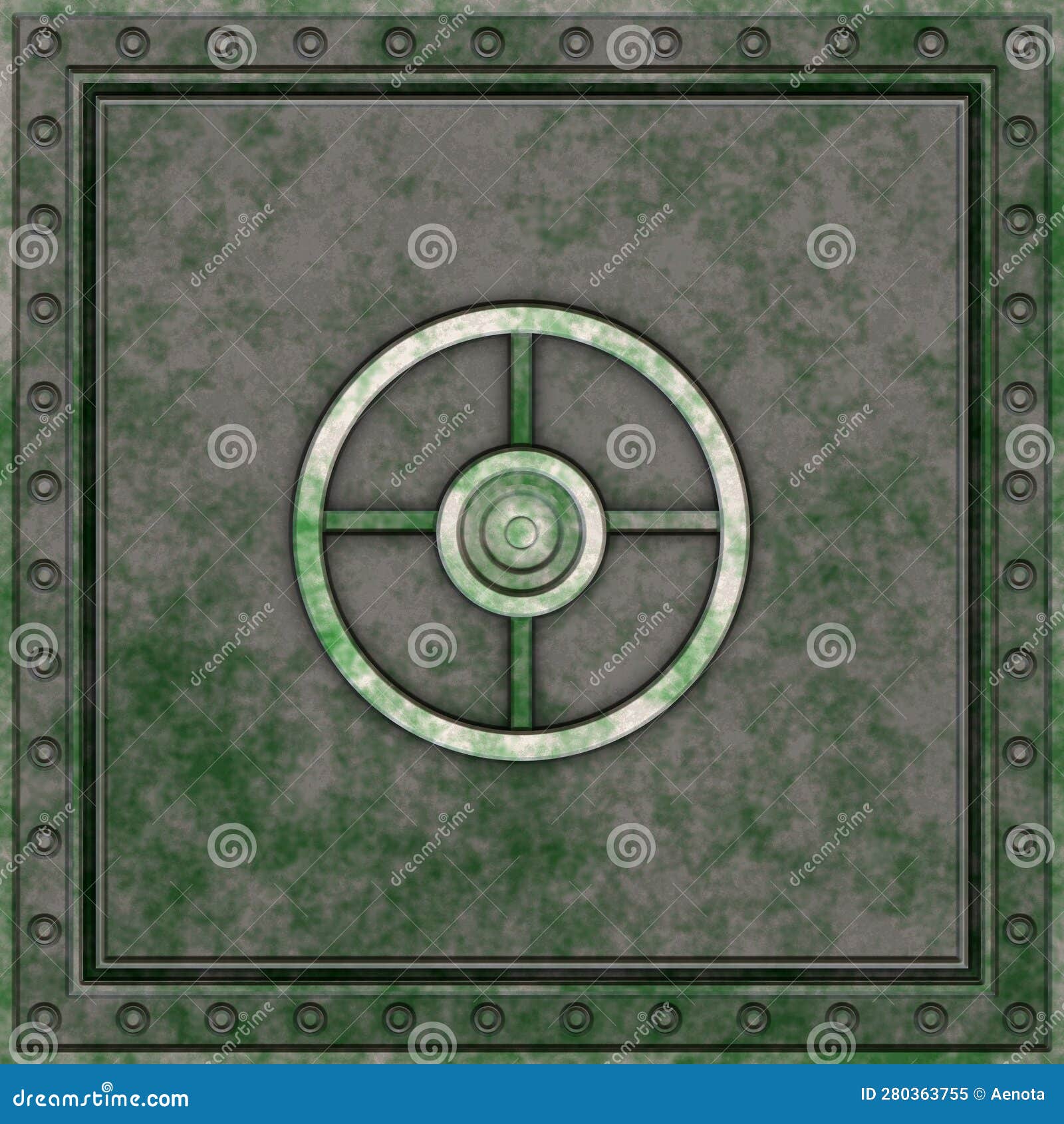 Metal gateway rusty hatch stock illustration. Illustration of race ...