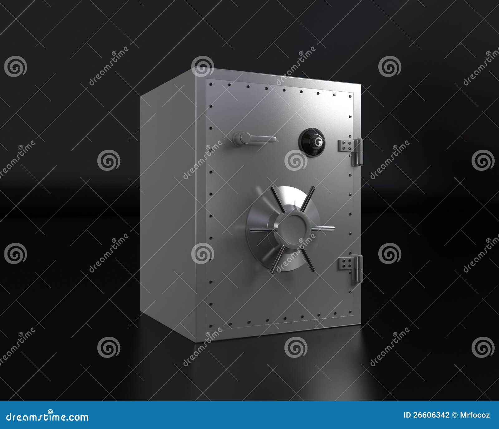 Metal Safe stock illustration. Illustration of power - 26606342