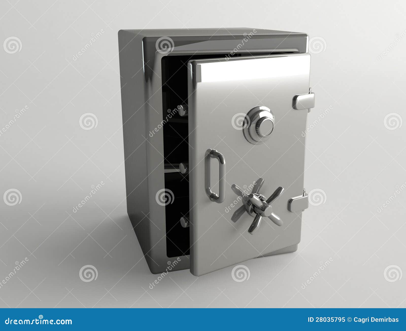 Metal Safe-box stock illustration. Illustration of metal - 28035795