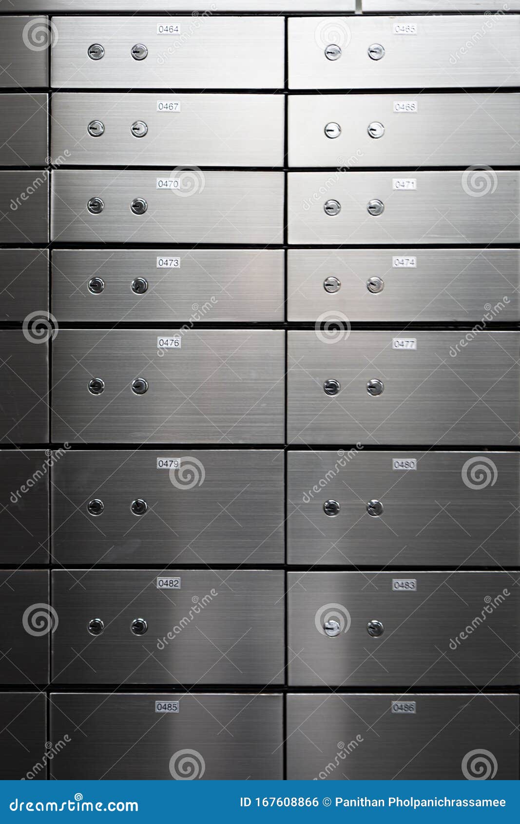 Metal safe box panel wall. stock photo. Image of access - 167608866