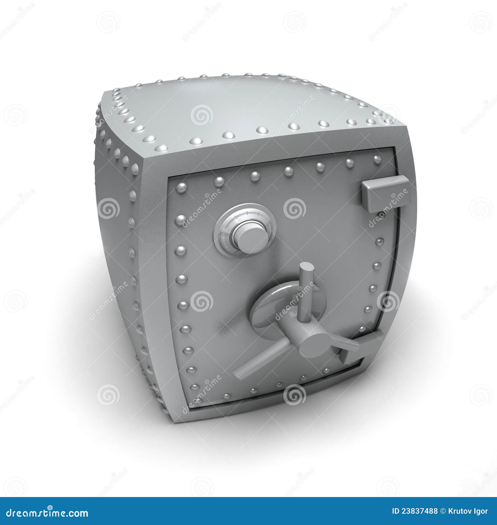 Metal safe full of money stock illustration. Illustration of deposit ...