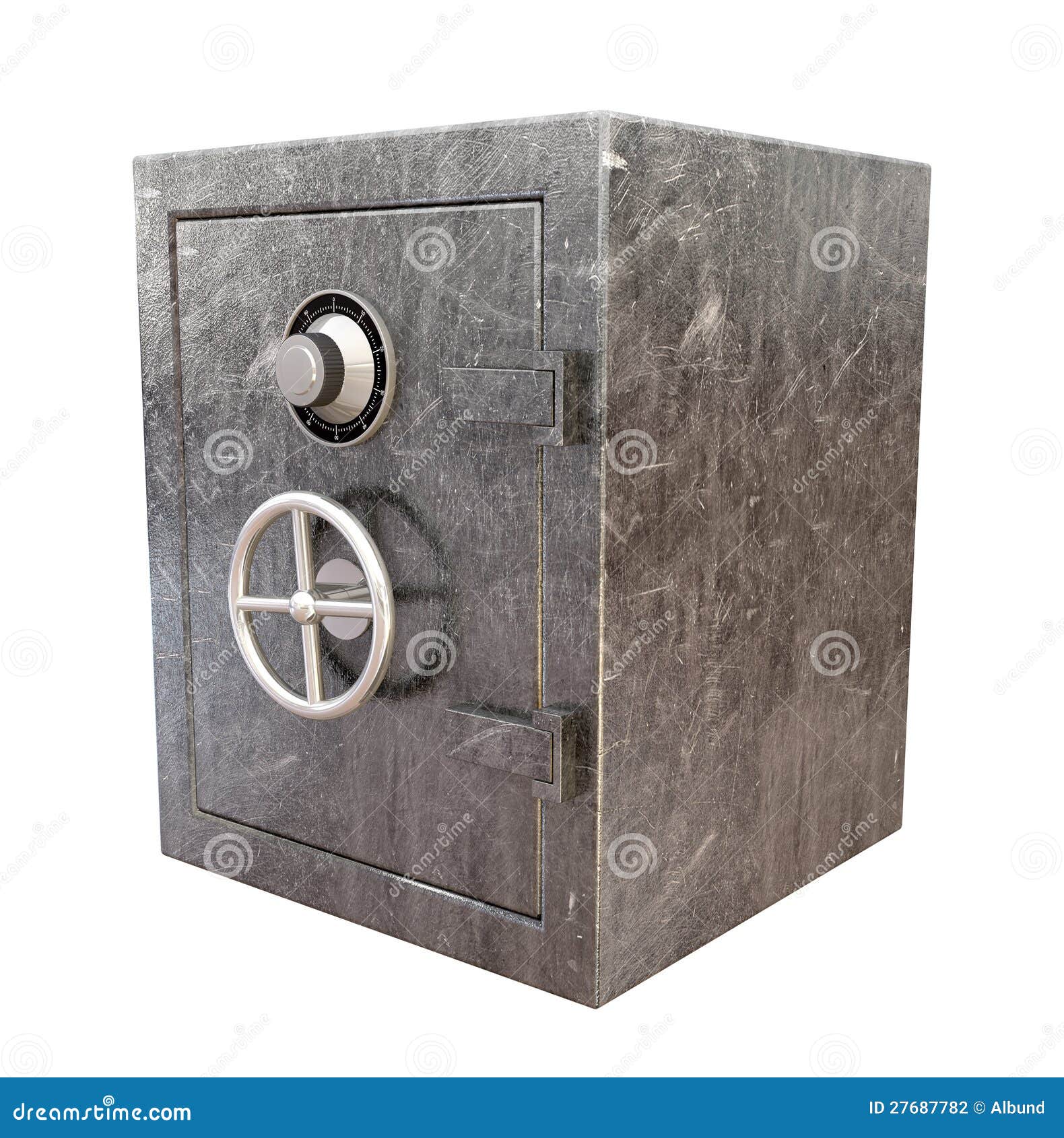 Metal Safe Inside An Empty Wooden Closet In A Hotel Room Stock Photo ...