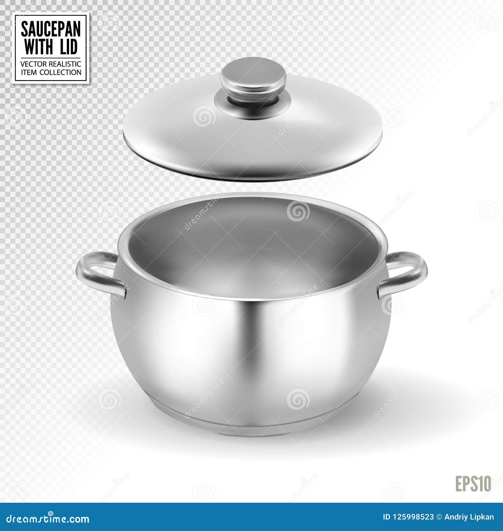 Metal Stewpan With Lid. Coloring Book Page For Kids. Cartoon Style ...