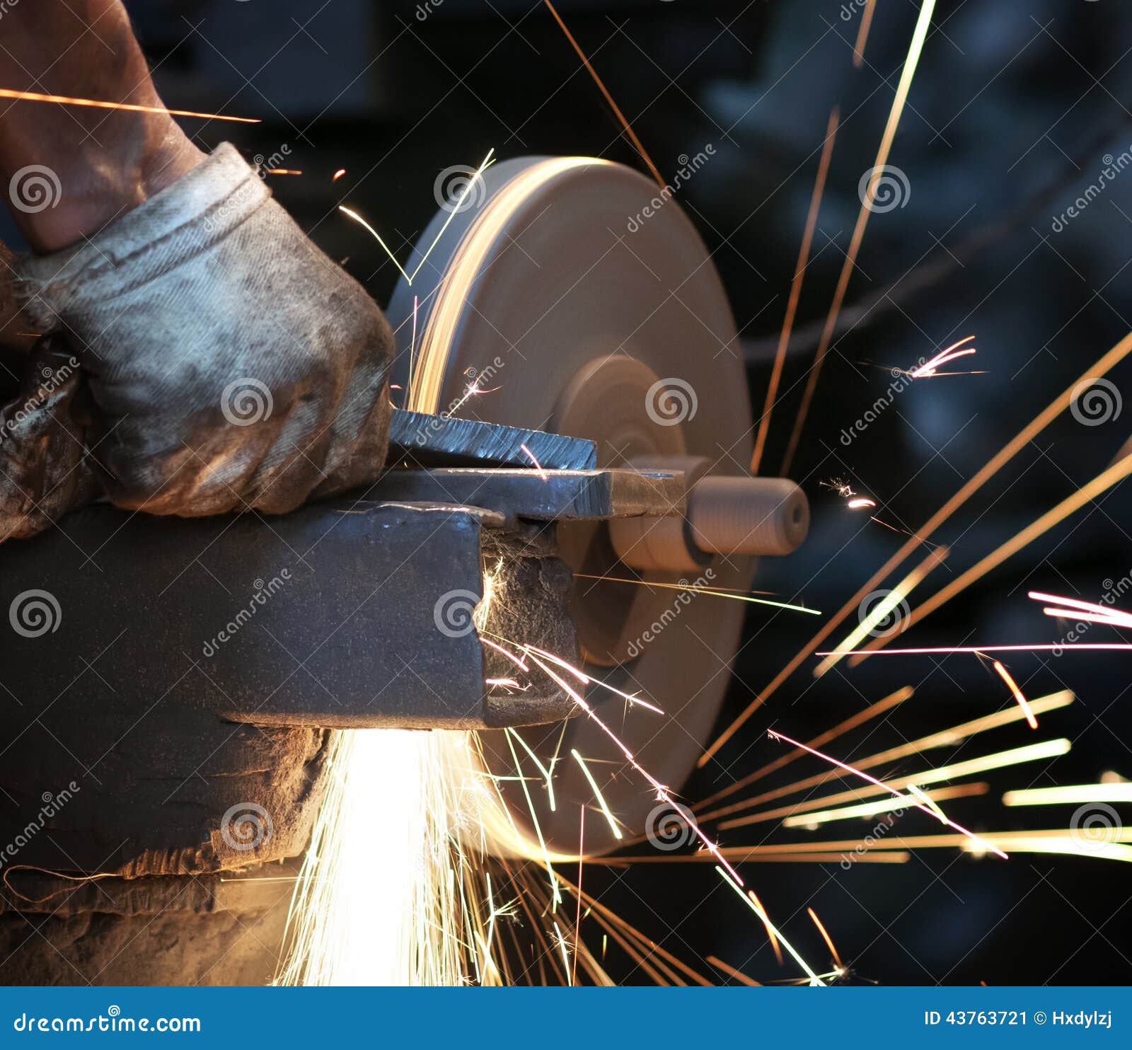 Metal sawing stock image. Image of iron, manufacturing - 43763721