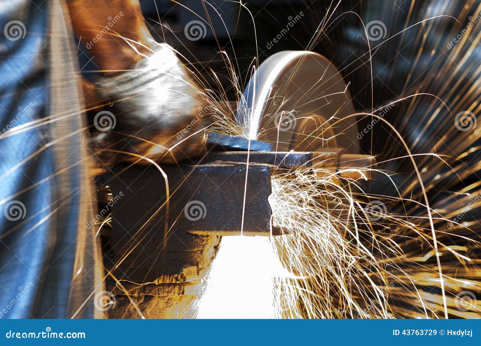 Metal sawing stock image. Image of grinder, diamond, metal - 43763729