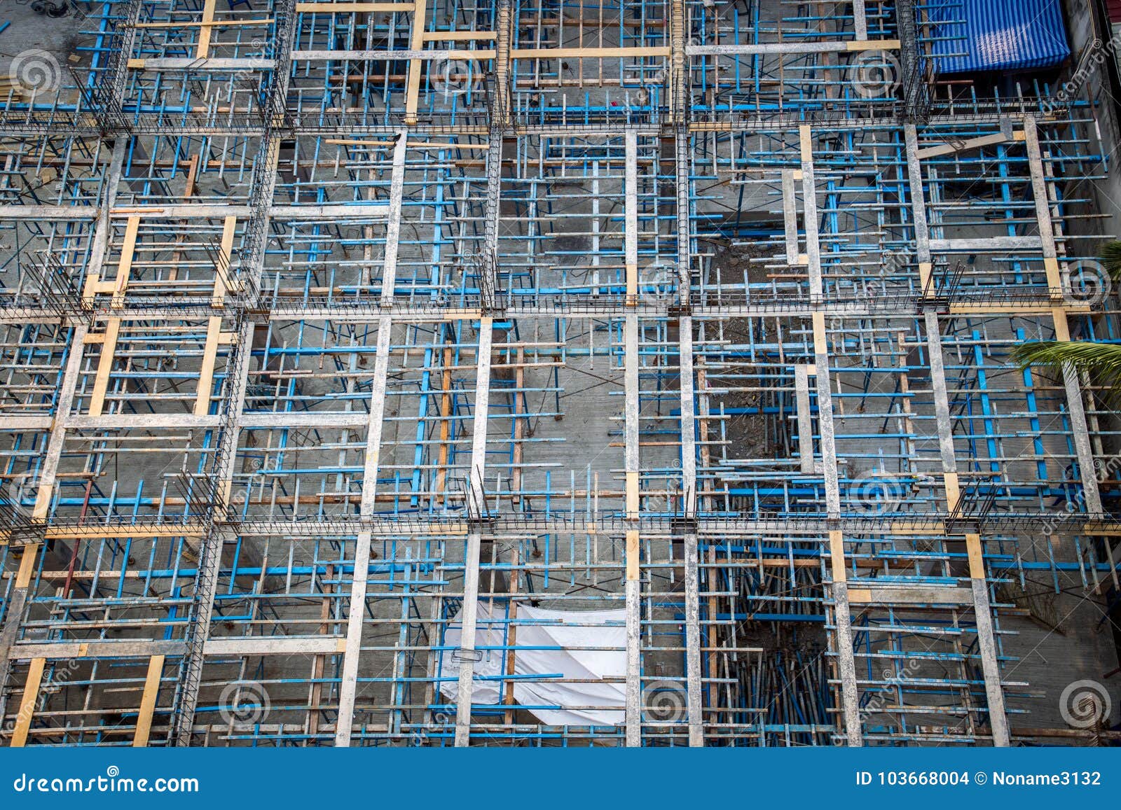 Building is Under-construction from Above Stock Photo - Image of ...